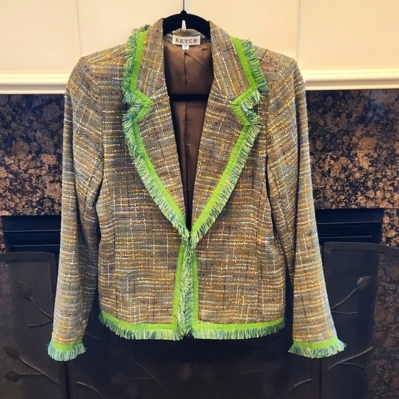 Jackets & Coats | Ketch Tweed Fringe Jacket | Poshmark